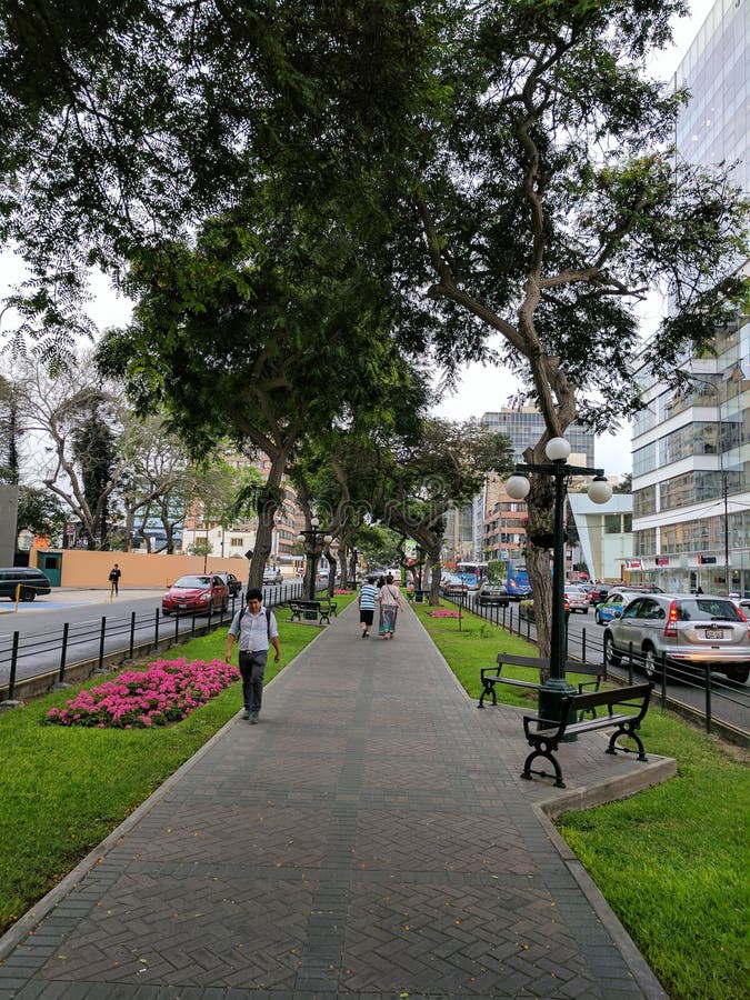 Streets of Lima editorial photo. Image of streets, walkway - 92330626