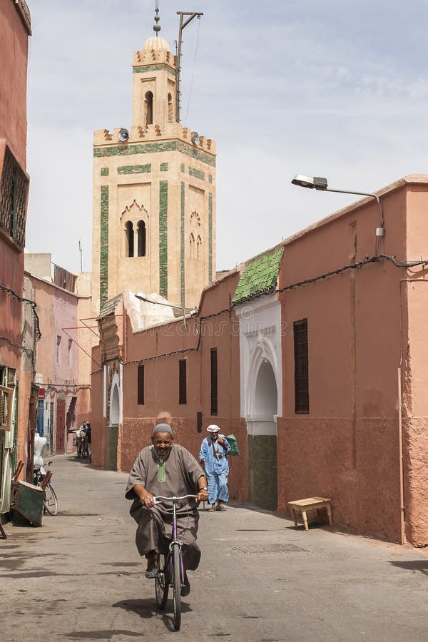 Streets of Marrakesh editorial photography. Image of islam - 66986672