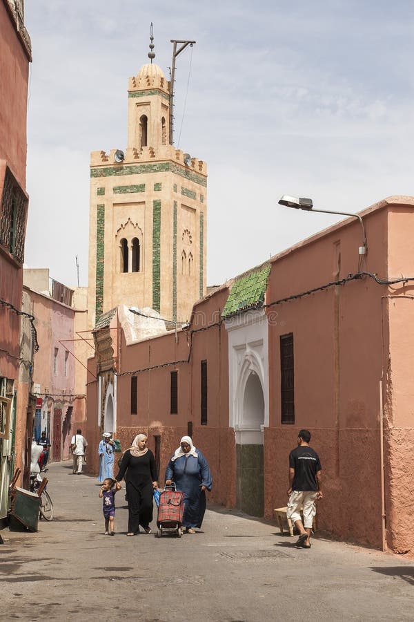 Streets of Marrakesh editorial photo. Image of morocco - 67534386