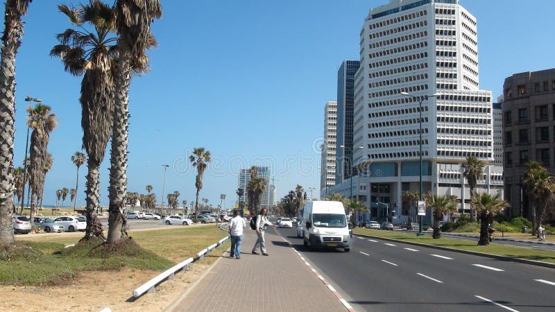 Streets and Buildings, Tel Aviv, Israel Editorial Stock Photo - Image ...