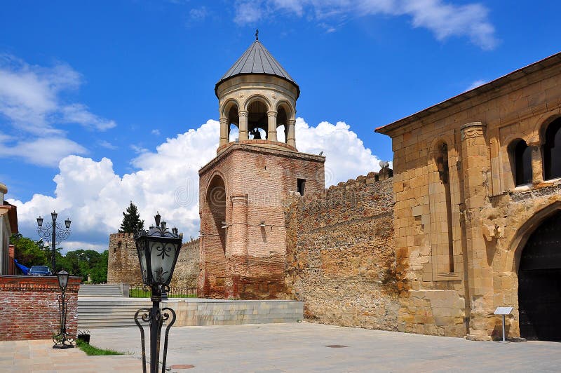 Streets of Mtskheta, Georgia Stock Image - Image of landscape, church ...