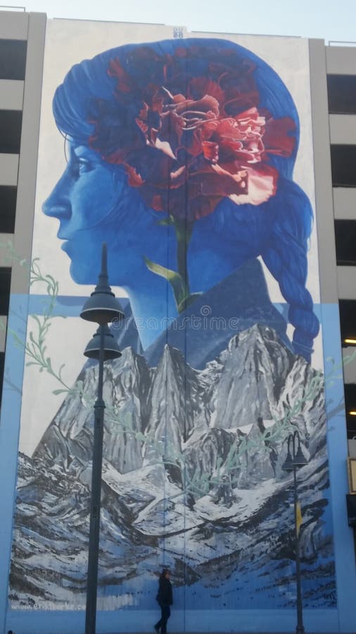 Streets editorial photo. Image of muril, painting, blue - 107928926