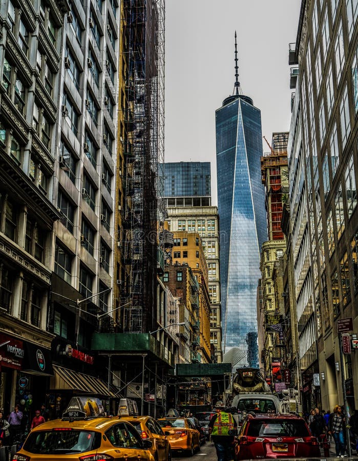 Streets of New York Lower Manhattan Editorial Photo - Image of states ...