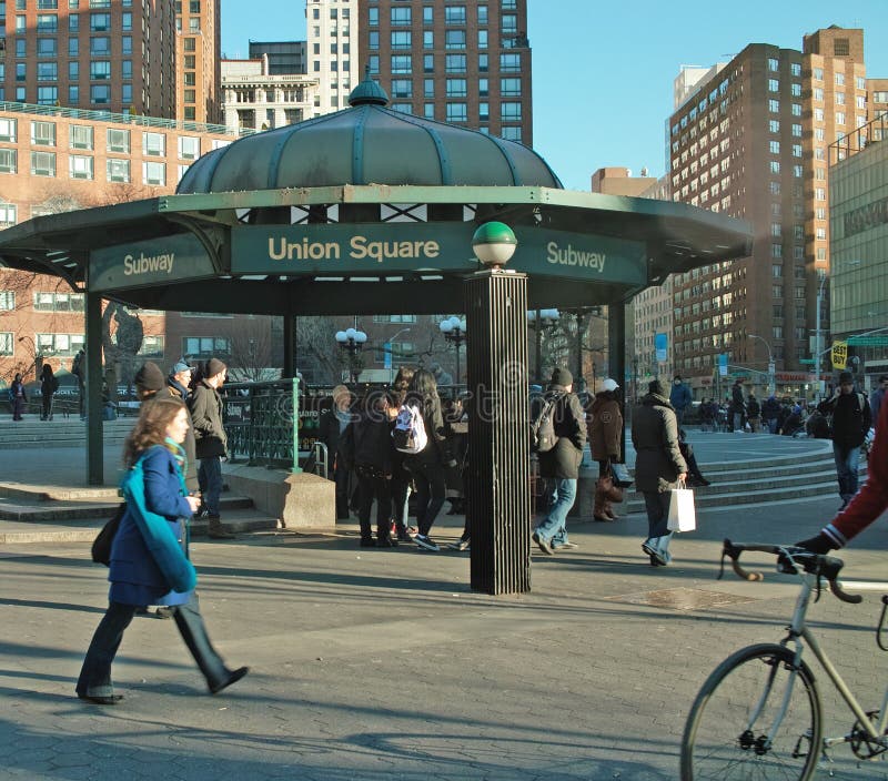 Union Square Station NYC USA Editorial Stock Image - Image of lifestyle ...
