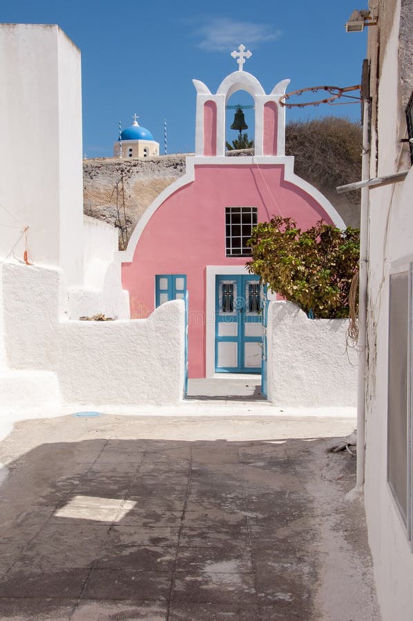 Streets of Oia, Santorini, Greece Stock Image - Image of mediterranean ...