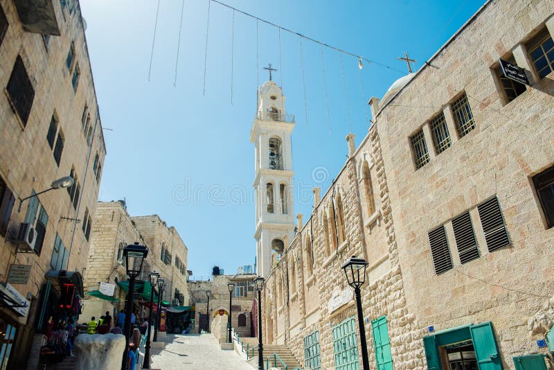 The Streets of the Old City of Bethlehem Editorial Stock Image - Image ...