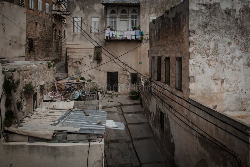 Streets of old Nazareth stock photo. Image of birthplace - 48384208