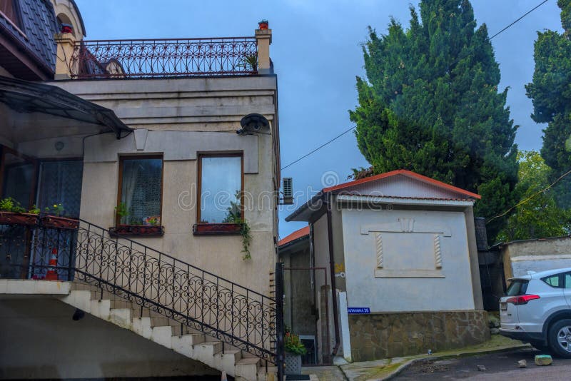 Streets of the Old Town of Alupka Editorial Stock Photo - Image of ...