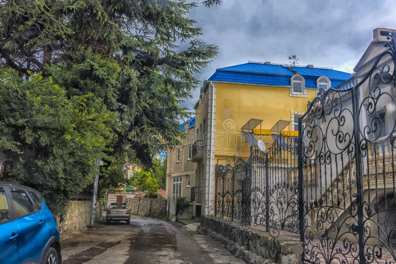 Streets of the Old Town of Alupka Editorial Image - Image of ...