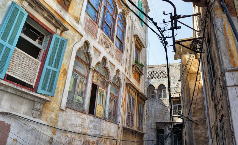 The Streets of Old Tripoli, Lebanon Stock Photo - Image of streets ...