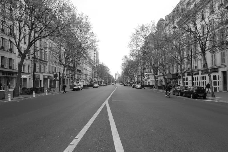 Streets of Paris Being Empty during the Lockdown Coronavirus/COVID-19 ...