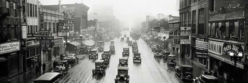 Streets and Premises of a Large City in the 1920s , 1930s. and 1940 ...