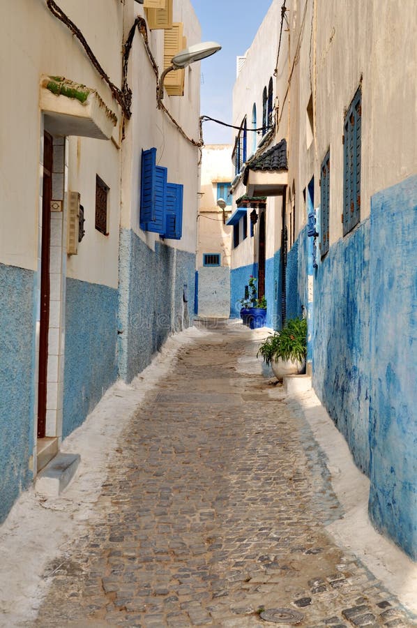 Streets of Rabat, Morocco stock photo. Image of building - 40393464