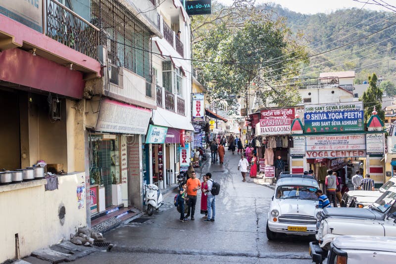 In the Streets of Rishikesh Editorial Stock Image - Image of festival ...