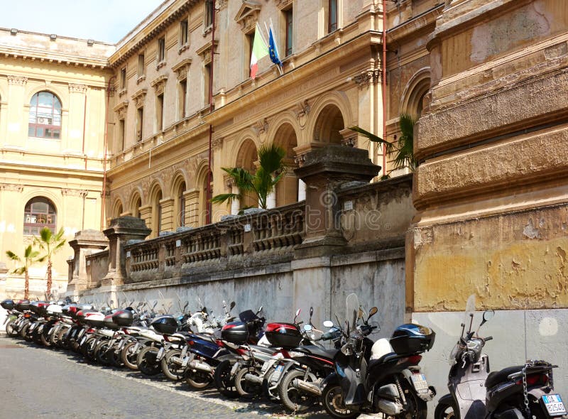 Streets of Rome editorial stock image. Image of mediterranean - 69594274