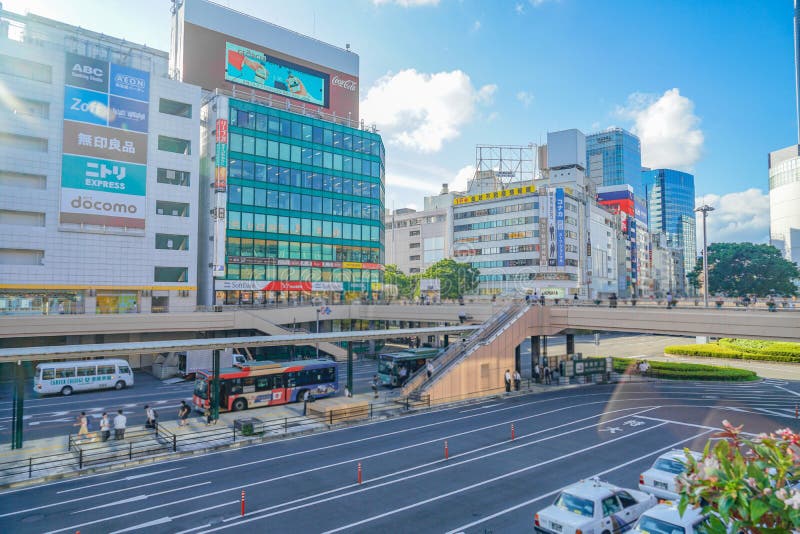 Streets of Sendai Station West Exit Editorial Image - Image of trees ...