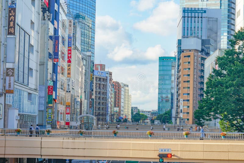 Streets of Sendai Station West Exit Stock Photo - Image of street ...