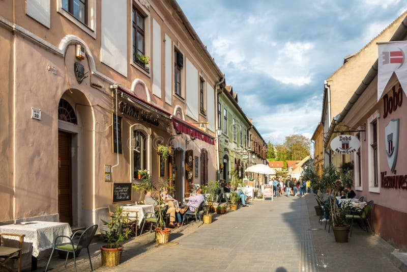 Streets and Sights of the City of Eger. Hungary Editorial Stock Photo ...
