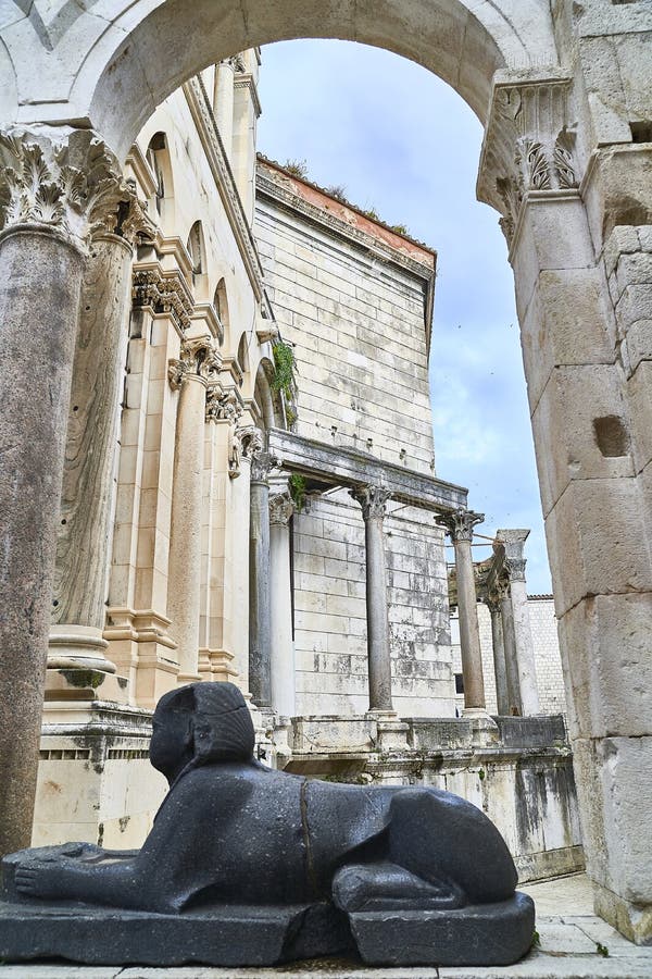 Streets of Split City. Croatia Stock Photo - Image of architecture ...