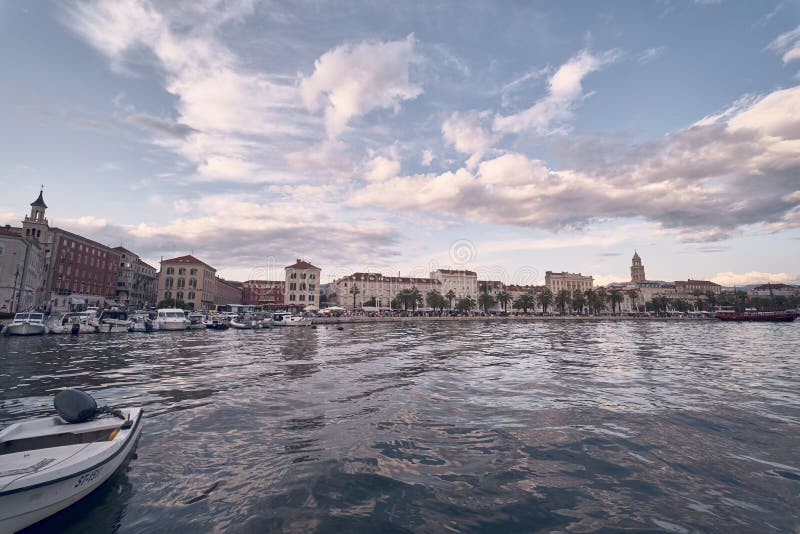 Streets of Split City. Croatia Stock Image - Image of alley, outdoor ...