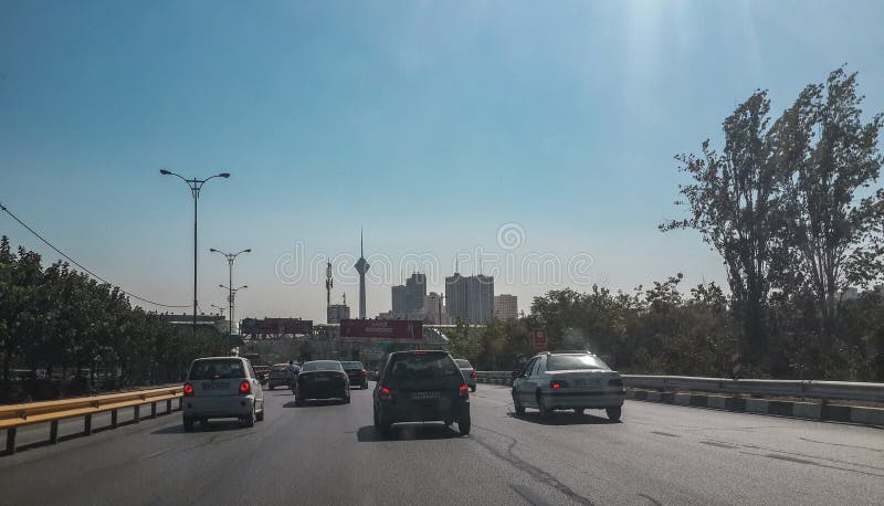 The Streets of Tehran City, IRAN Editorial Stock Image - Image of city ...