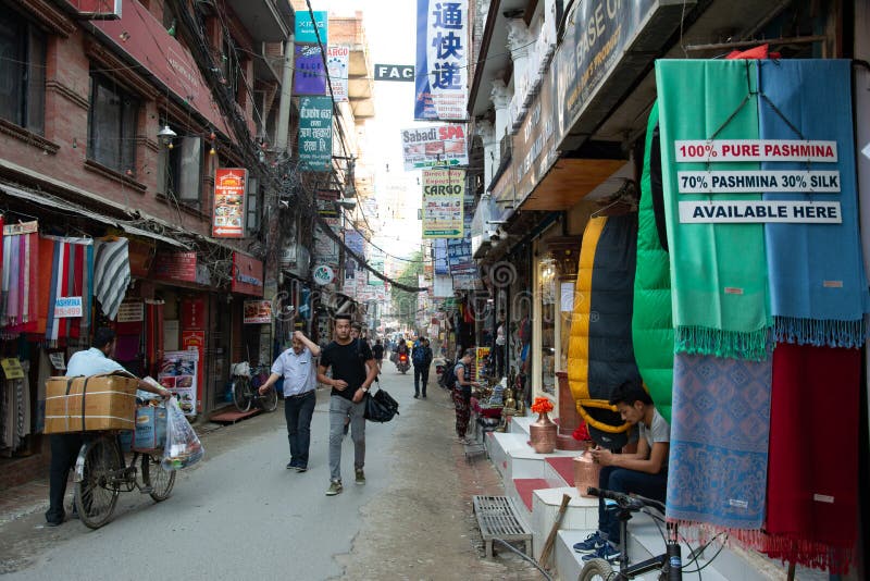 Streets of Thamel editorial image. Image of pressure - 10996980