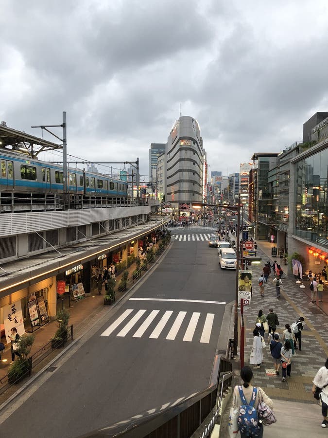 Streets of Tokyo editorial image. Image of concrete - 197695195