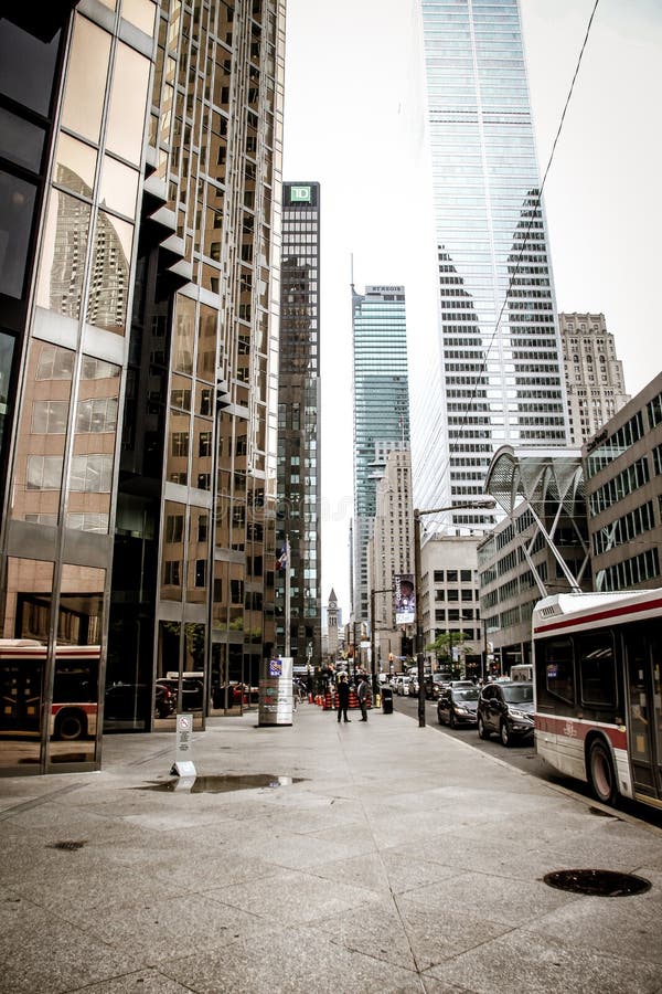 Streets of Toronto in June 2019 Editorial Stock Image - Image of ...