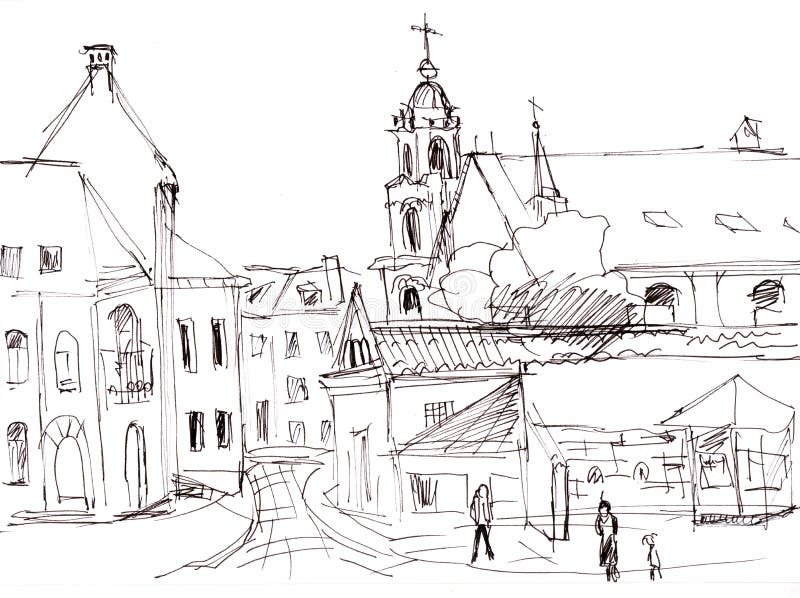 Vilnius Drawing Stock Illustrations – 152 Vilnius Drawing Stock ...