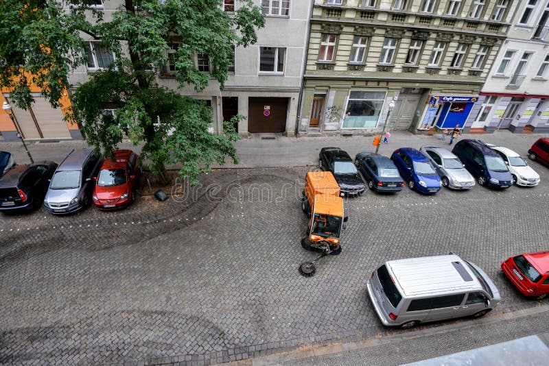 Streets and Yards Berlin Road District Editorial Photo - Image of green ...