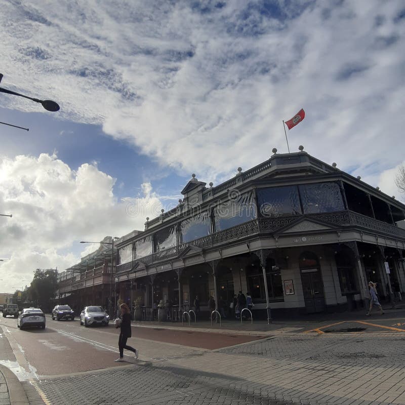 Streetside in Perth editorial stock photo. Image of mast - 206809233