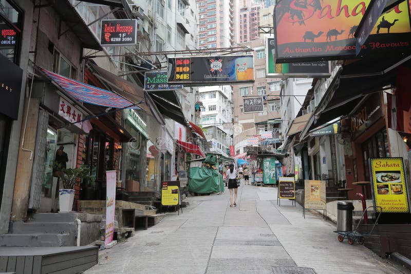 Streetview of Elgin Street editorial stock photo. Image of asia - 63330968