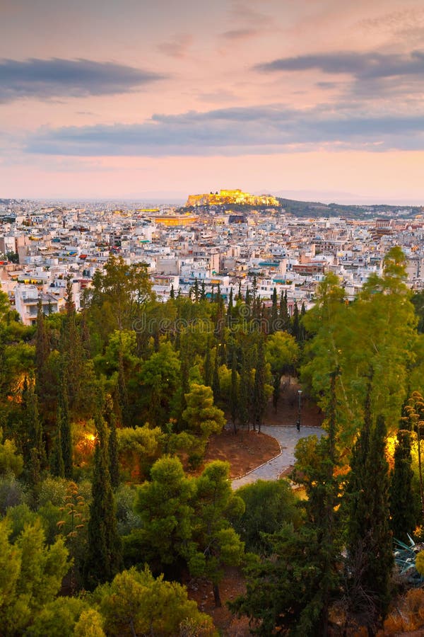 Strefi Hill, Athens. stock photo. Image of landscape - 60811104
