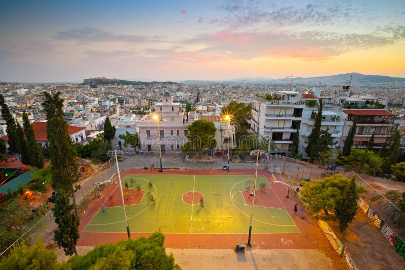 Strefi Hill, Athens. editorial stock image. Image of athens - 59933574