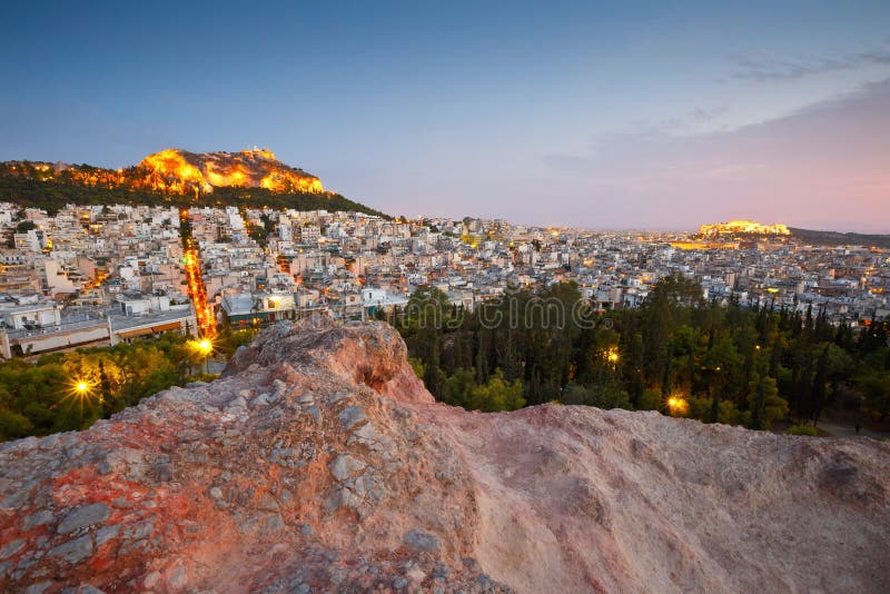 Strefi Hill, Athens. stock photo. Image of vacation, travel - 59934076