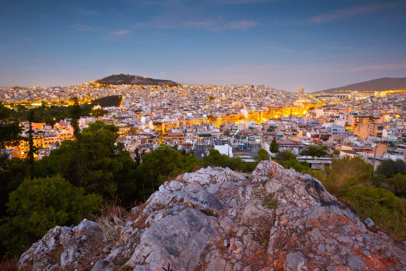 Strefi Hill, Athens. stock photo. Image of capital, cityscape - 60809886