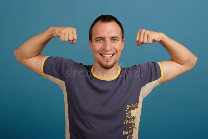 Strength stock image. Image of muscle, jolly, arms, emotions - 1080657