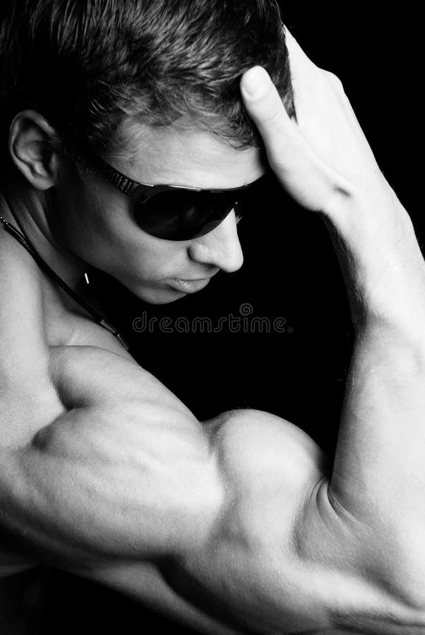 Strength stock image. Image of muscles, portrait, face - 3350899