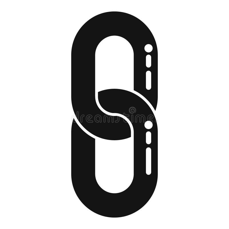 Strength Chain Icon Simple Vector. Web Link Stock Vector - Illustration ...
