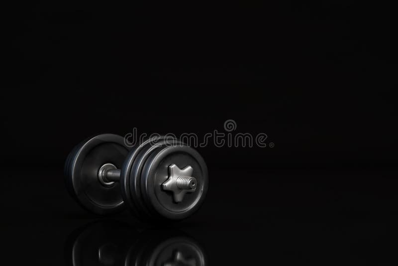 Strength Exercises with a Barbell. the Barbell is Black on a Black ...