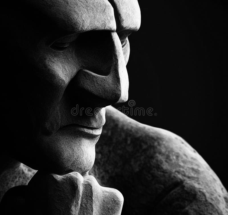 Strength in a human face stock illustration. Illustration of close ...