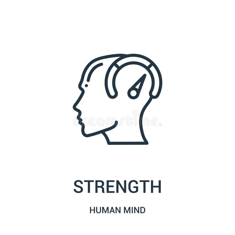 Strength Linear Icon. Modern Outline Strength Logo Concept On Wh Stock ...