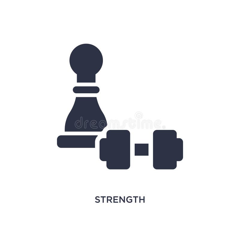 Strength Icon on White Background. Simple Element Illustration from ...