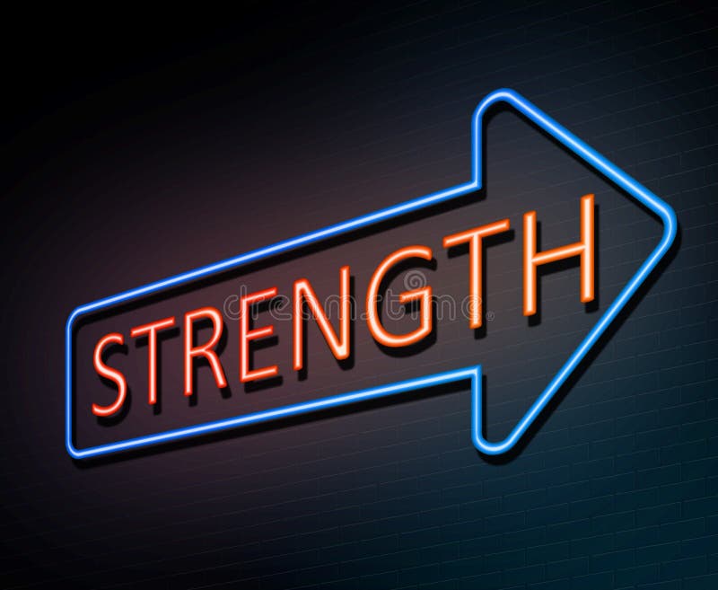 Sign of Strength, Reliability, Strength Stock Vector - Illustration of ...