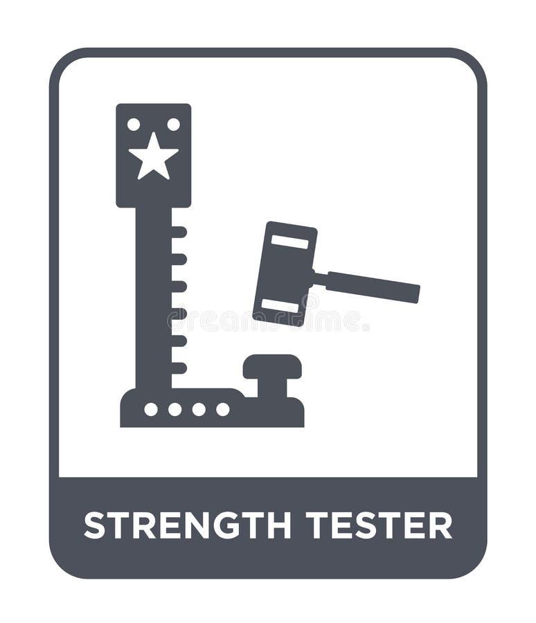 Strength Tester Icon in Trendy Design Style. Strength Tester Icon ...