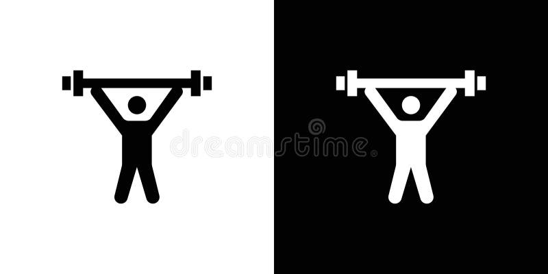 Strength Training Icon Flat Fill Set Collection Stock Vector ...