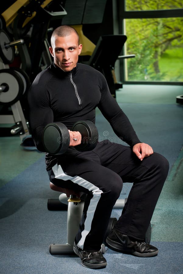 Strength training. stock image. Image of athletic, sport - 40208721