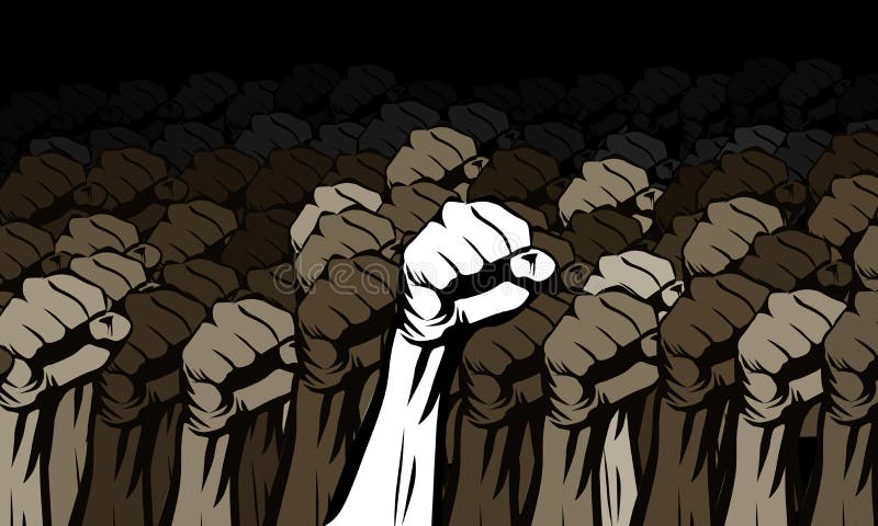 Strength in Unity stock vector. Illustration of bond, demonstrate - 1701583