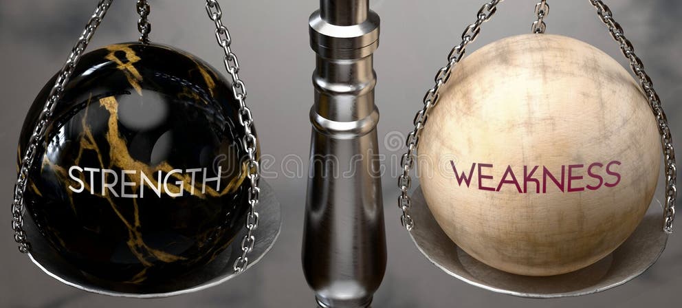Strength or Weakness - Weighing Two Choices, Available Options Stock ...