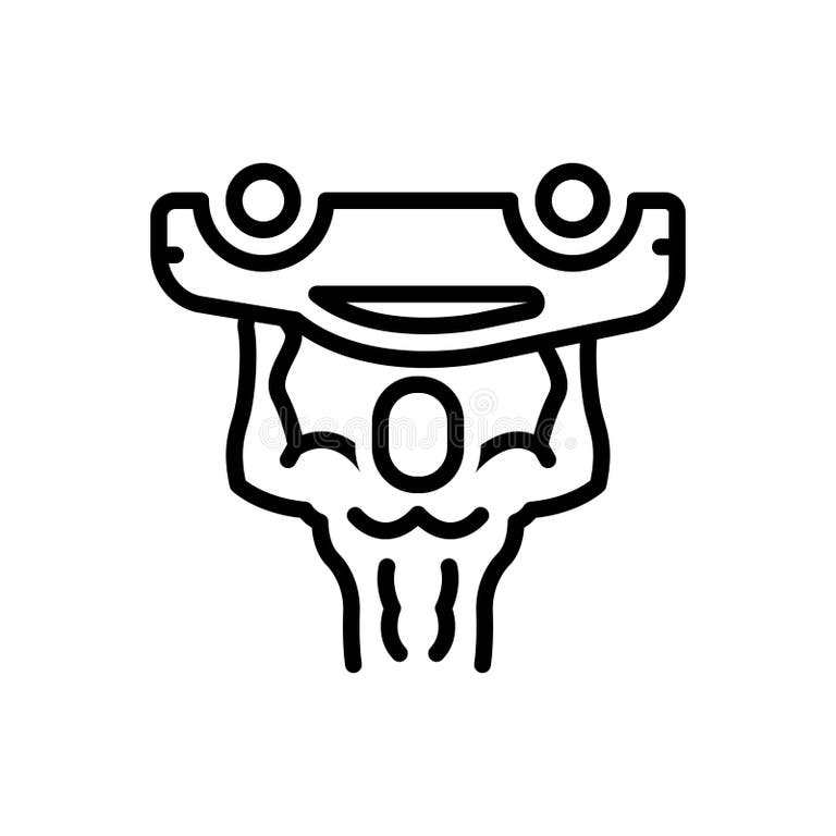 Black Line Icon for Strengthening, Reinforce and Stronger Stock Vector ...